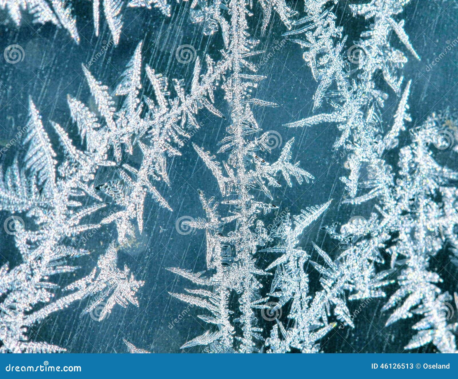 Macro Hoarfrost stock image. Image of closeup, blue, macro - 46126513