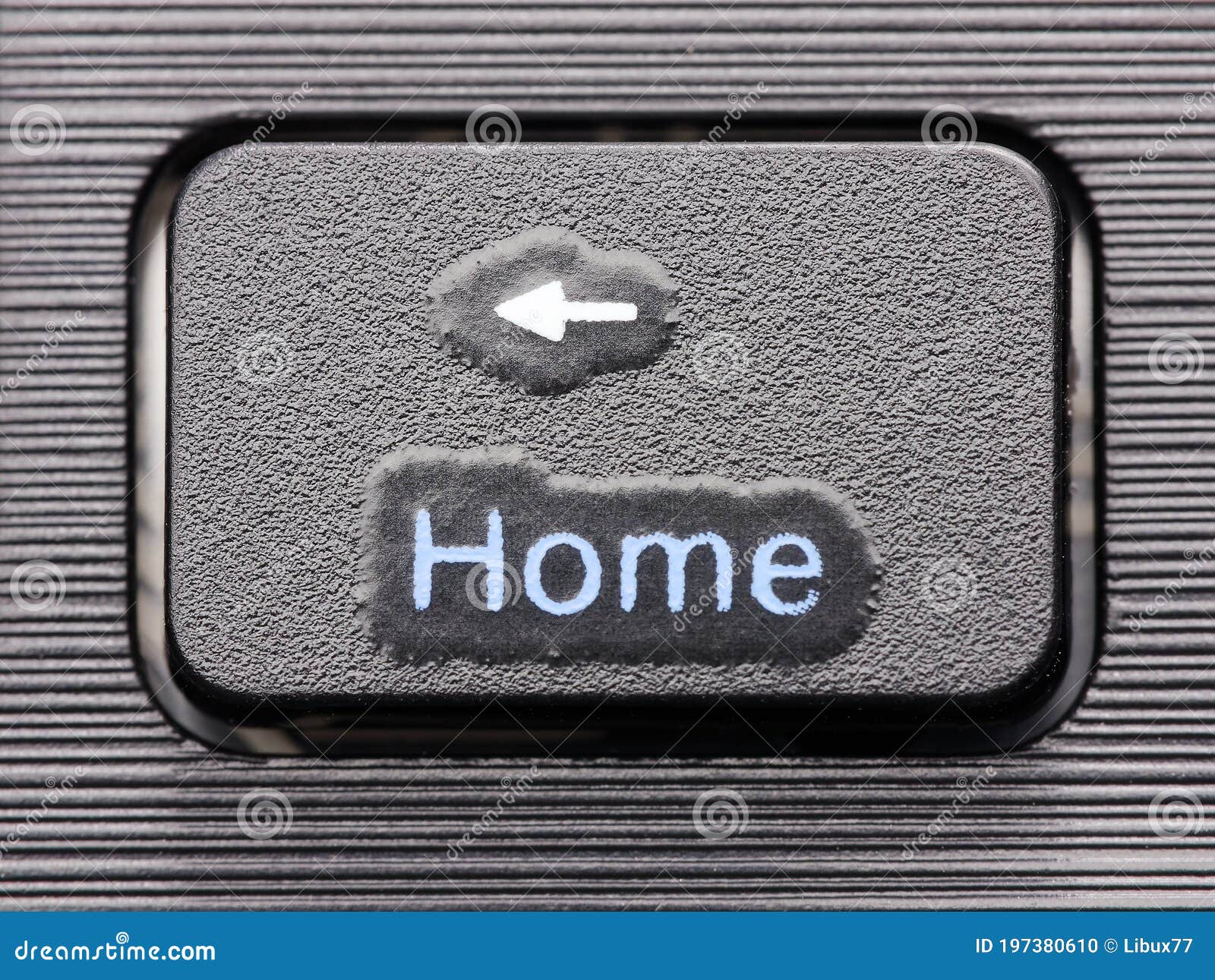 Macro Home Key on Computer Keyboard Stock Photo - Image of closeup ...