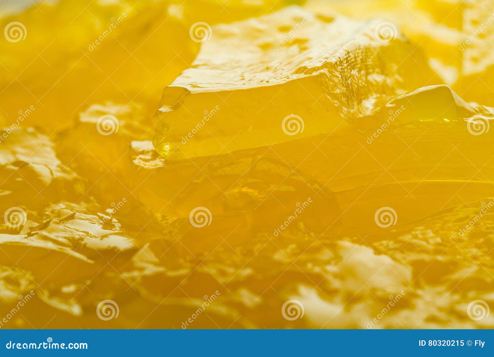 Macro Horizontal of Yellow Jelly Texture Stock Image - Image of ...