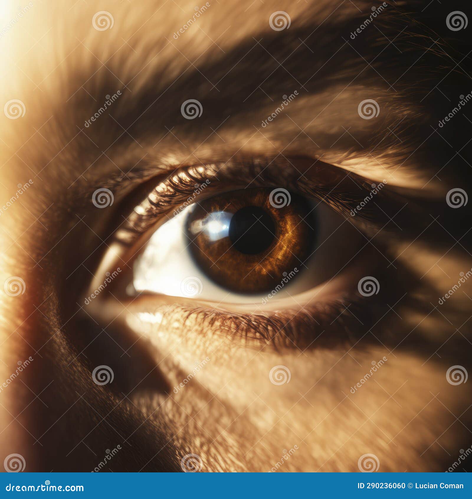 Macro Human Eye Pupil with Deep Dramatic Lighting Stock Photo - Image ...