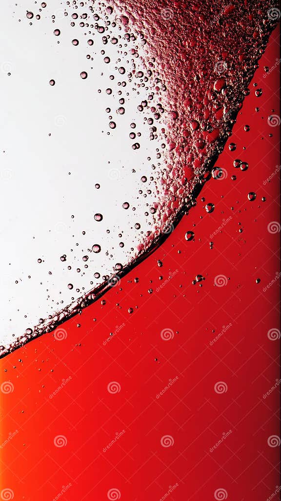 A Macro Image of an Abstract Red Fluid Structure Stock Image - Image of ...