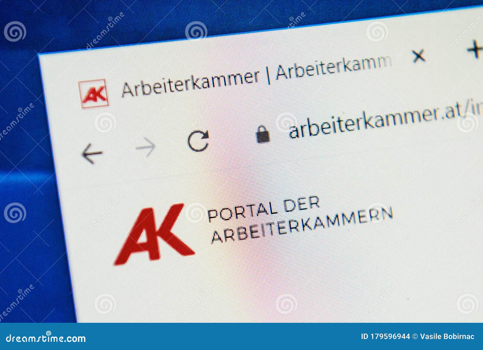 Arbeiterkammer.at Web Site. Selective Focus. Editorial Stock Image - Image of connectivity ...