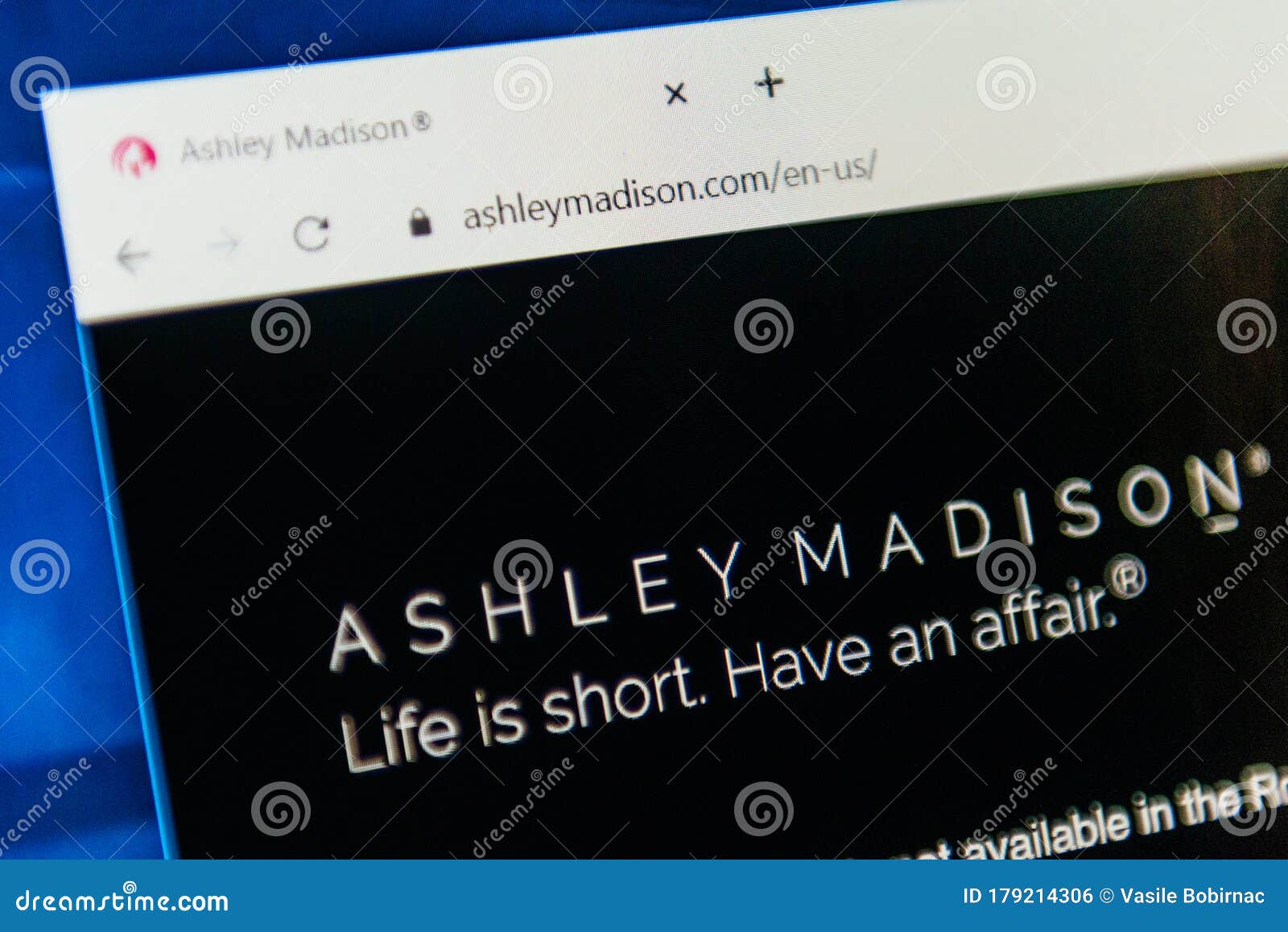 Ashleymadison.com Web Site. Selective Focus. Editorial Photo - Image of ...