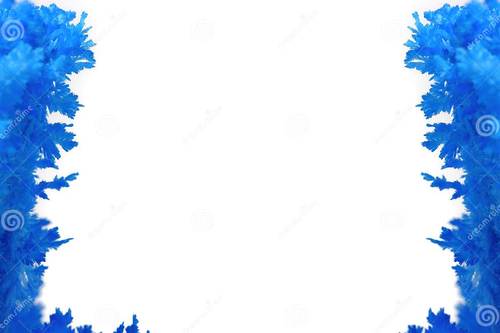 Macro Image Blue Salt Crystal on White Background. Stock Image - Image ...