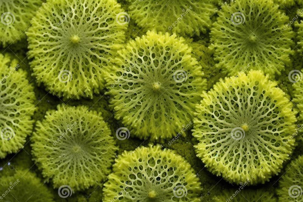Macro Image Capturing Texture of Moss Spores Stock Photo - Image of ...