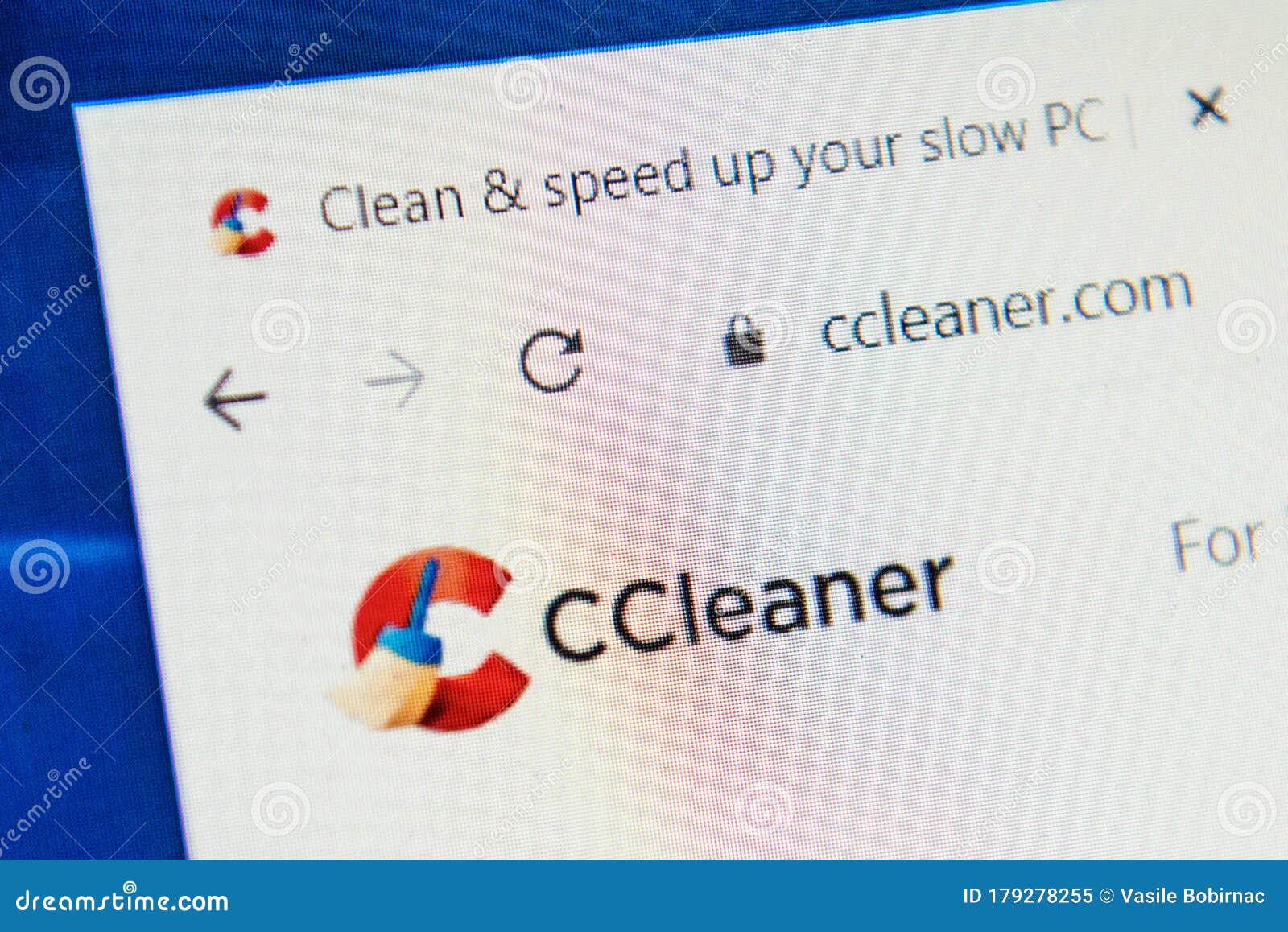 Ccleaner.com Web Site. Selective Focus. Editorial Image - Image of ...