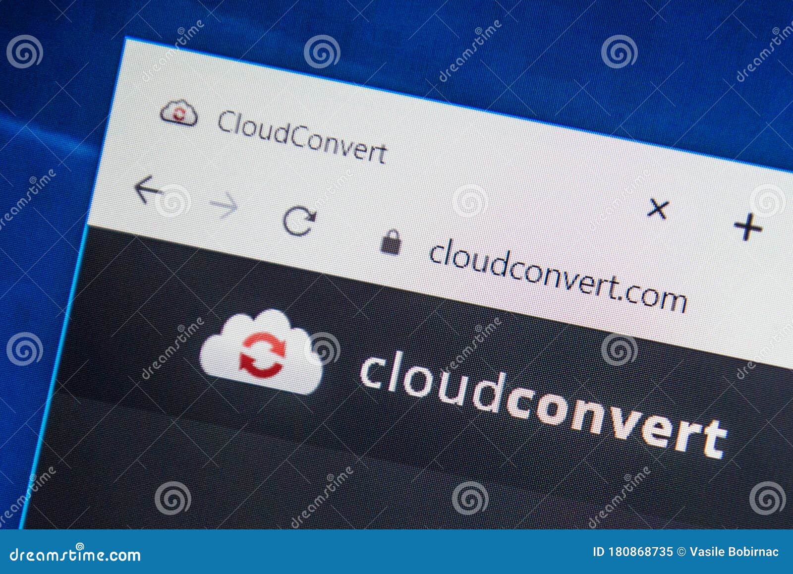 Cloudconvert.com Web Site. Selective Focus. Editorial Image - Image of ...