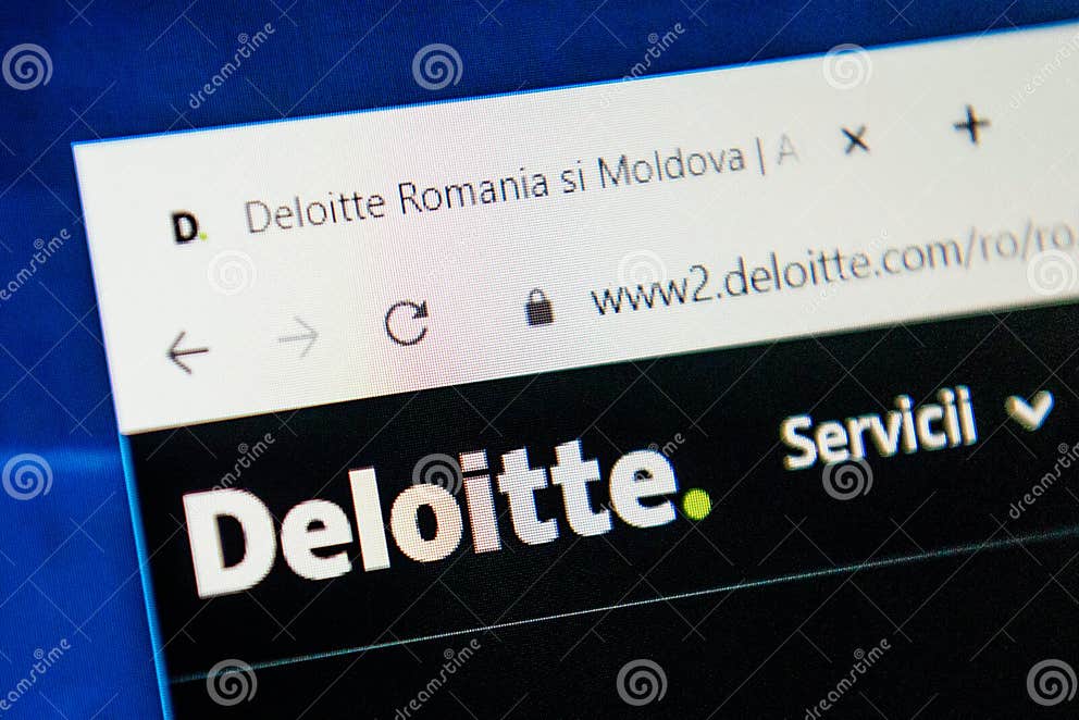 Deloitte.com Web Site. Selective Focus. Editorial Stock Image - Image ...
