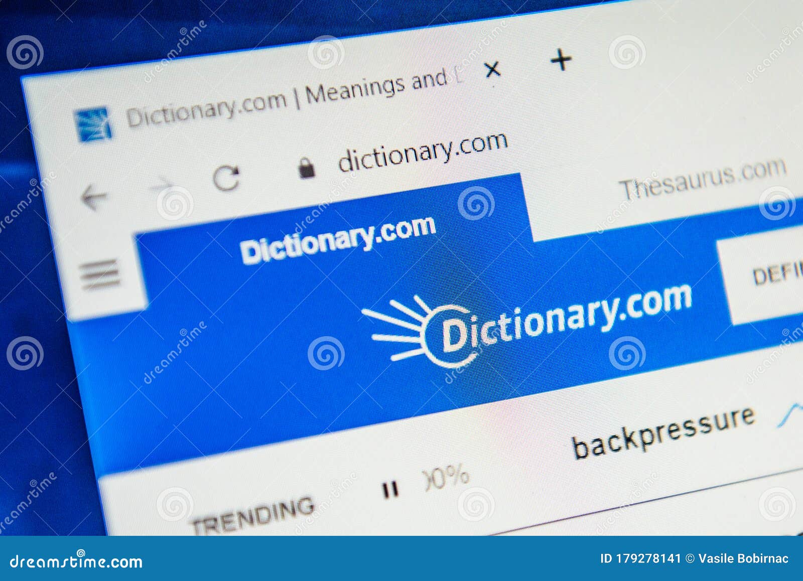 Dictionary.com Web Site. Selective Focus. Editorial Photo - Image of ...