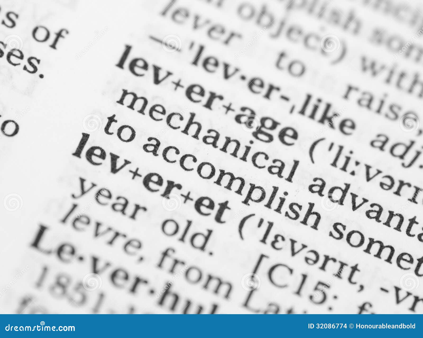 Macro Image of Dictionary Definition of Leverage Stock Photo - Image of ... Macro Image of Dictionary Definition of Leverage Stock Photo - Image of ...