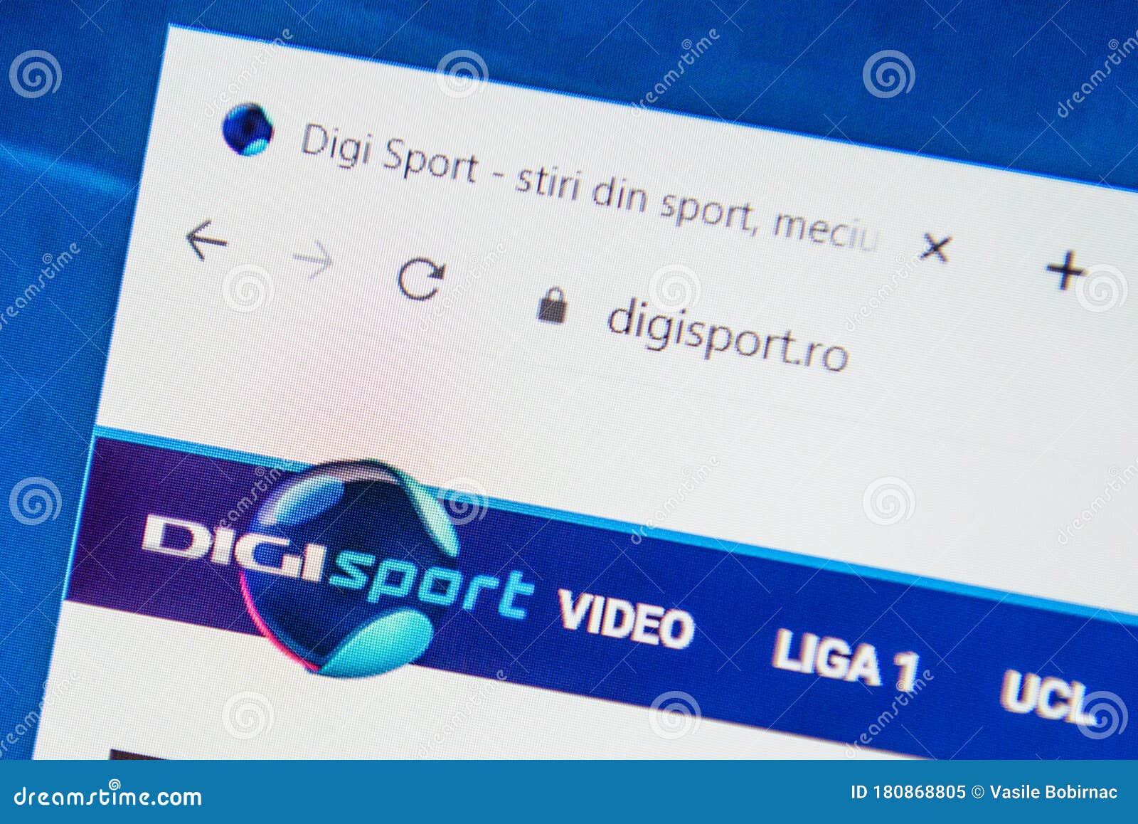 Digisport.ro Web Site. Selective Focus. Editorial Image - Image of ...