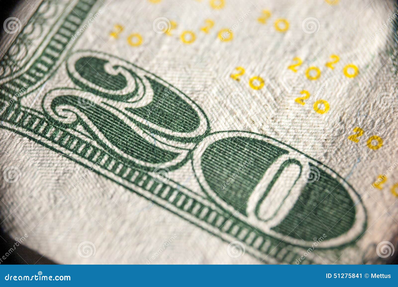 Macro Image of 20 Dollar Bank Note Stock Image - Image of bank, macro ...