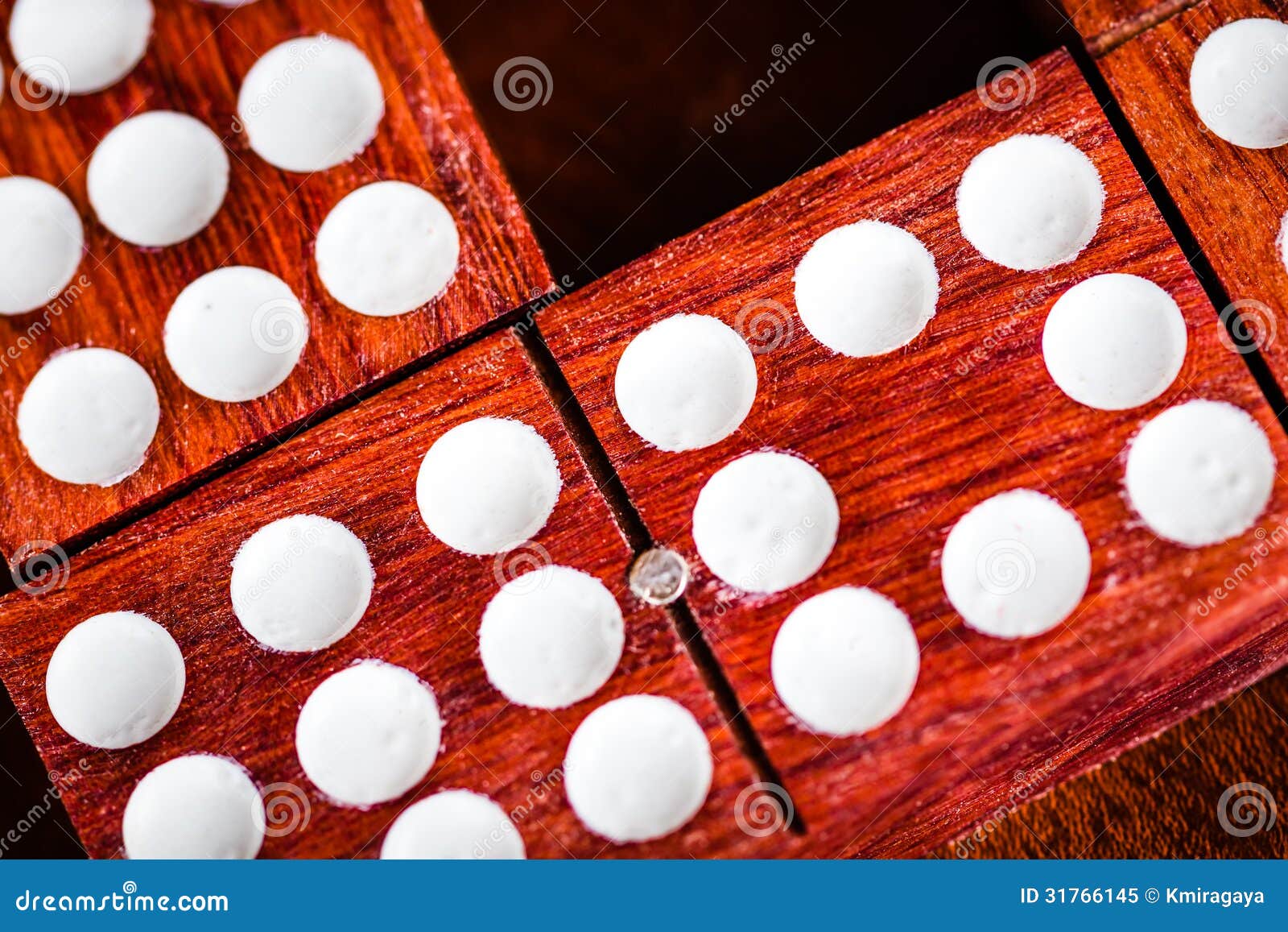 Macro Image of Domino Tiles Stock Image - Image of board, pips: 31766145