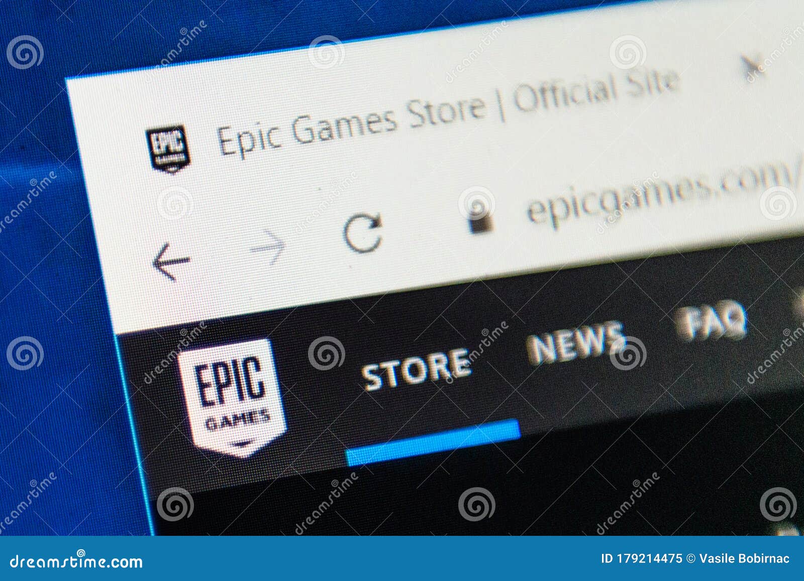 Epicgames.com Web Site. Selective Focus. Editorial Image - Image of ...