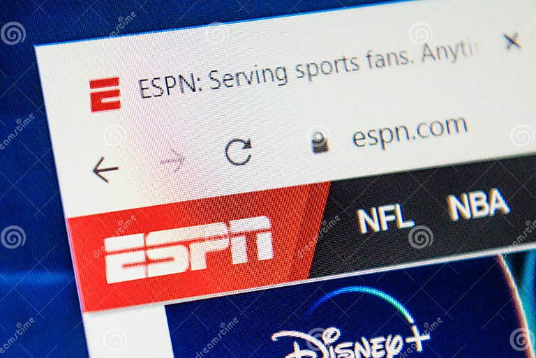 Espn.com Web Site. Selective Focus. Editorial Stock Photo - Image of ...