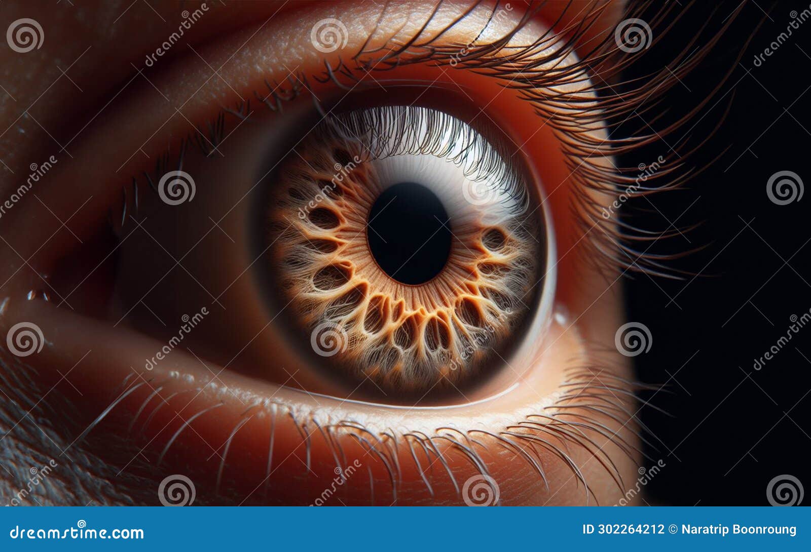 Macro Image of the Eye Sharp Details, Eye Lens, Close-up Image of a ...