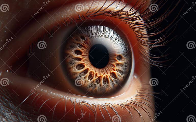 Macro Image of the Eye Sharp Details, Eye Lens, Close-up Image of a ...