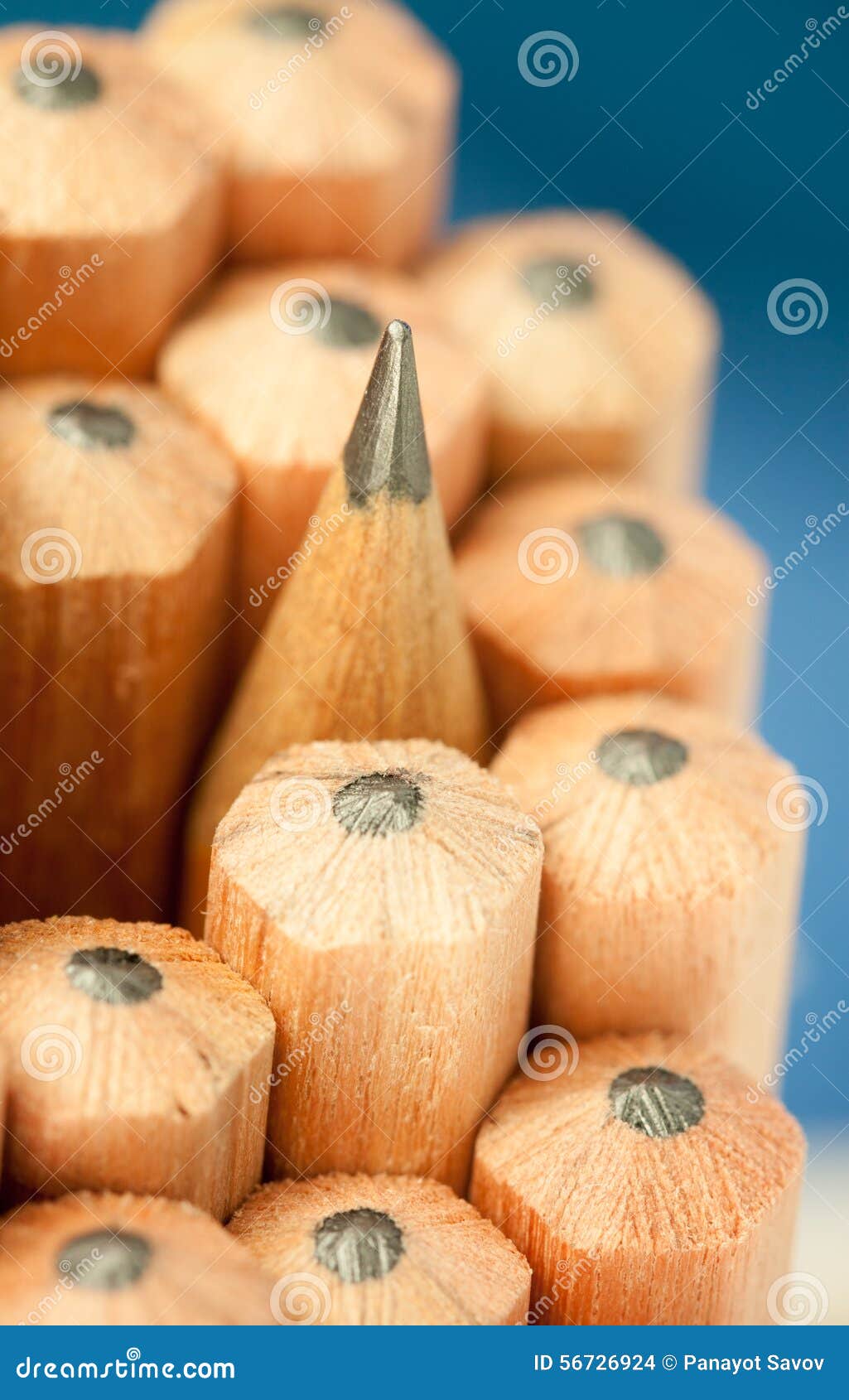 Macro Image of Graphite Tip of a Sharp Ordinary Wooden Pencil As ...