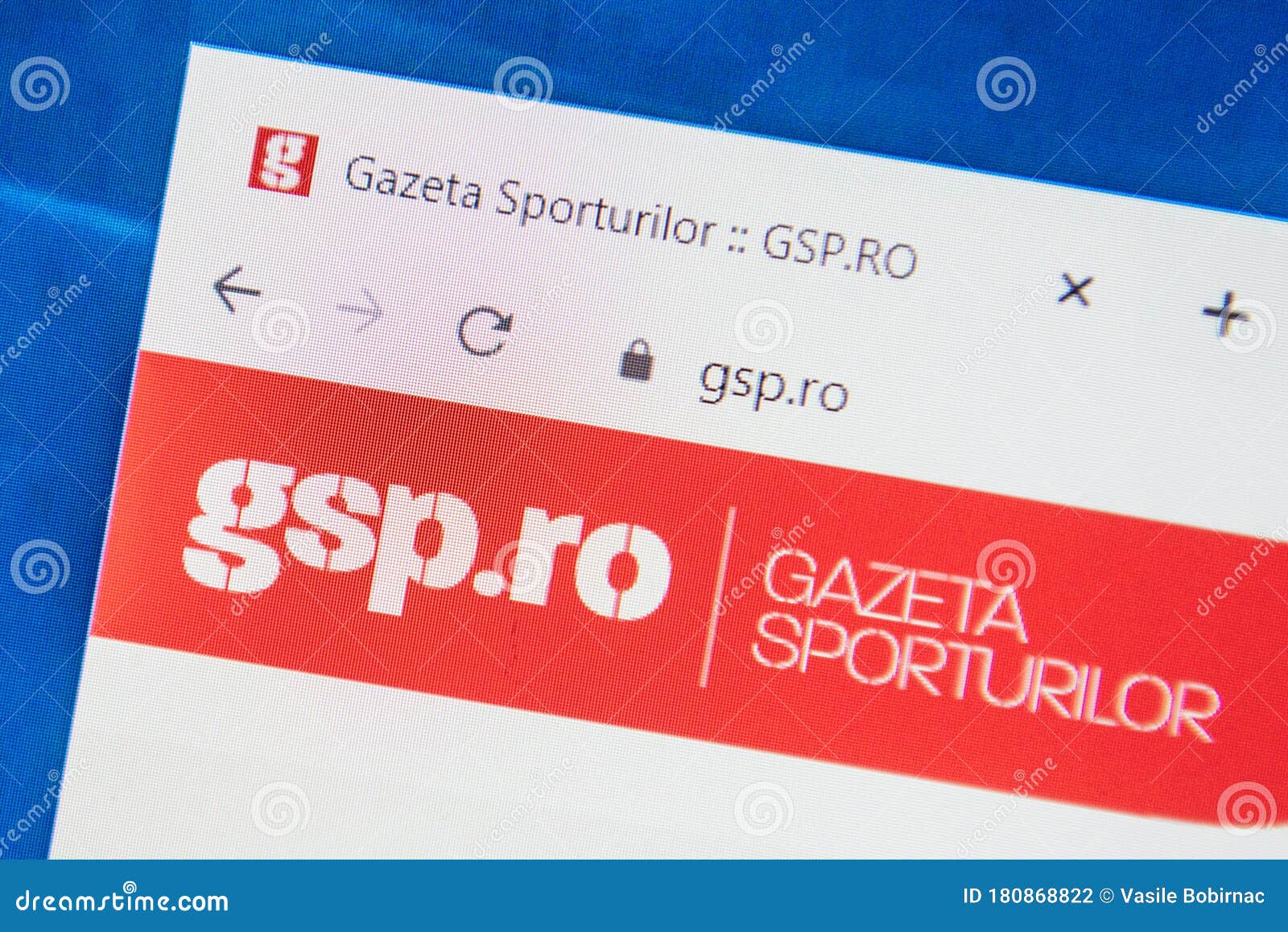 Gsp.ro Web Site. Selective Focus. Editorial Photography - Image of ...
