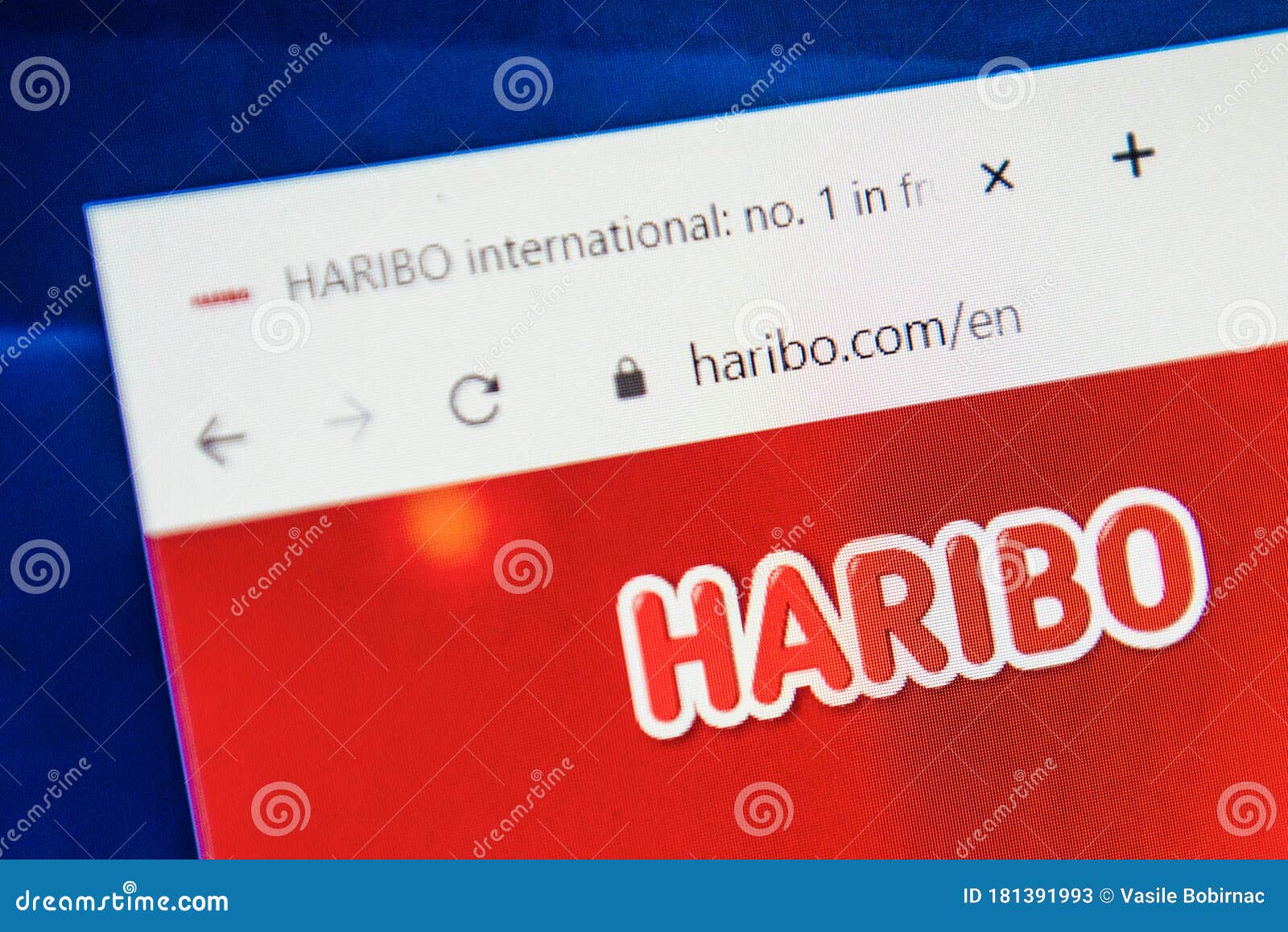 Haribo Web Site. Selective Focus. Editorial Stock Photo - Image of ...
