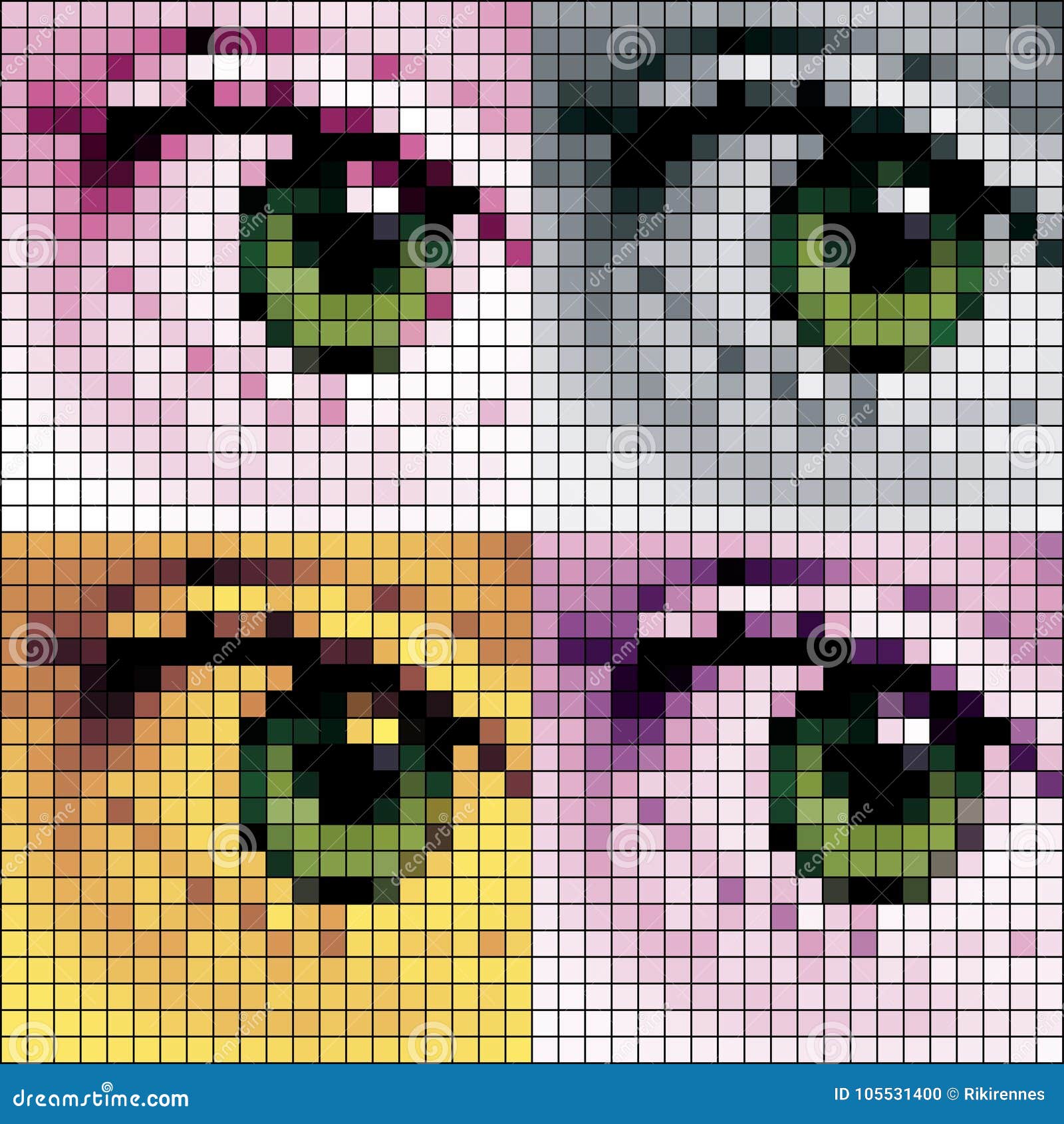 Macro image of human eye stock illustration. Illustration of eyeball ...