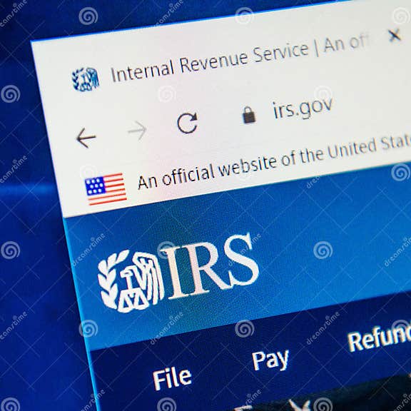 Irs.gov Web Site. Selective Focus. Editorial Stock Image - Image of ...