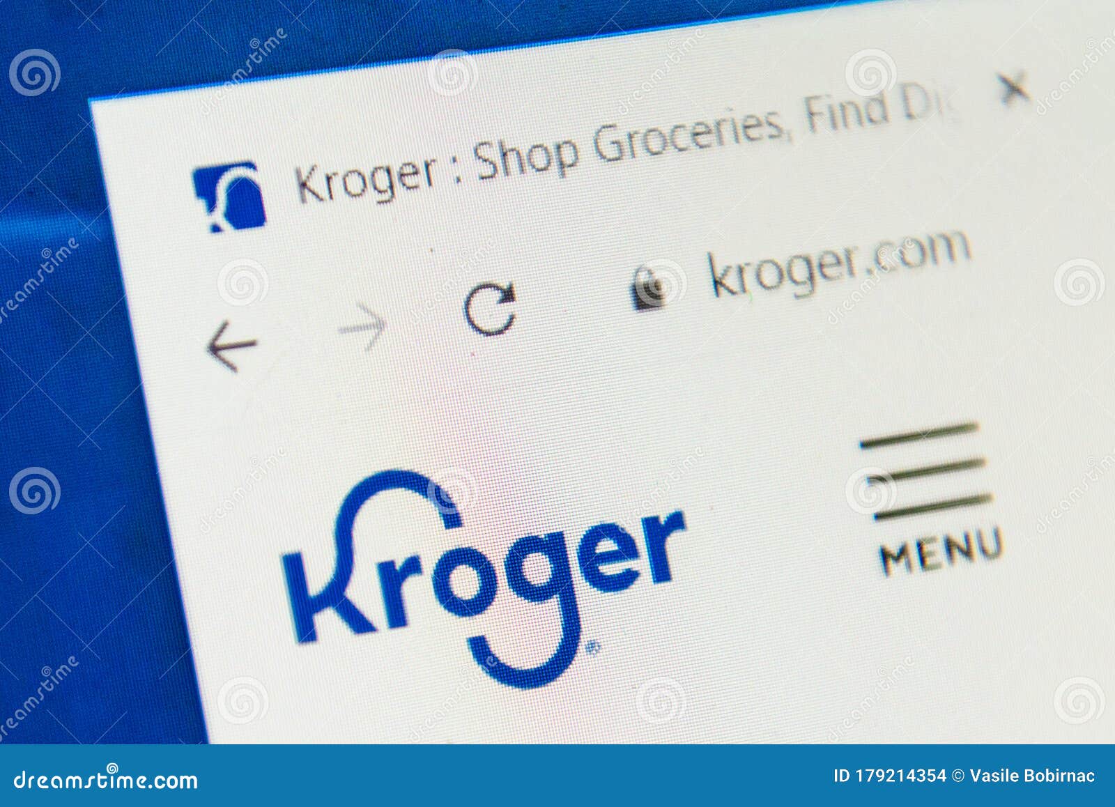 Kroger.com Web Site. Selective Focus. Editorial Stock Image - Image of ...