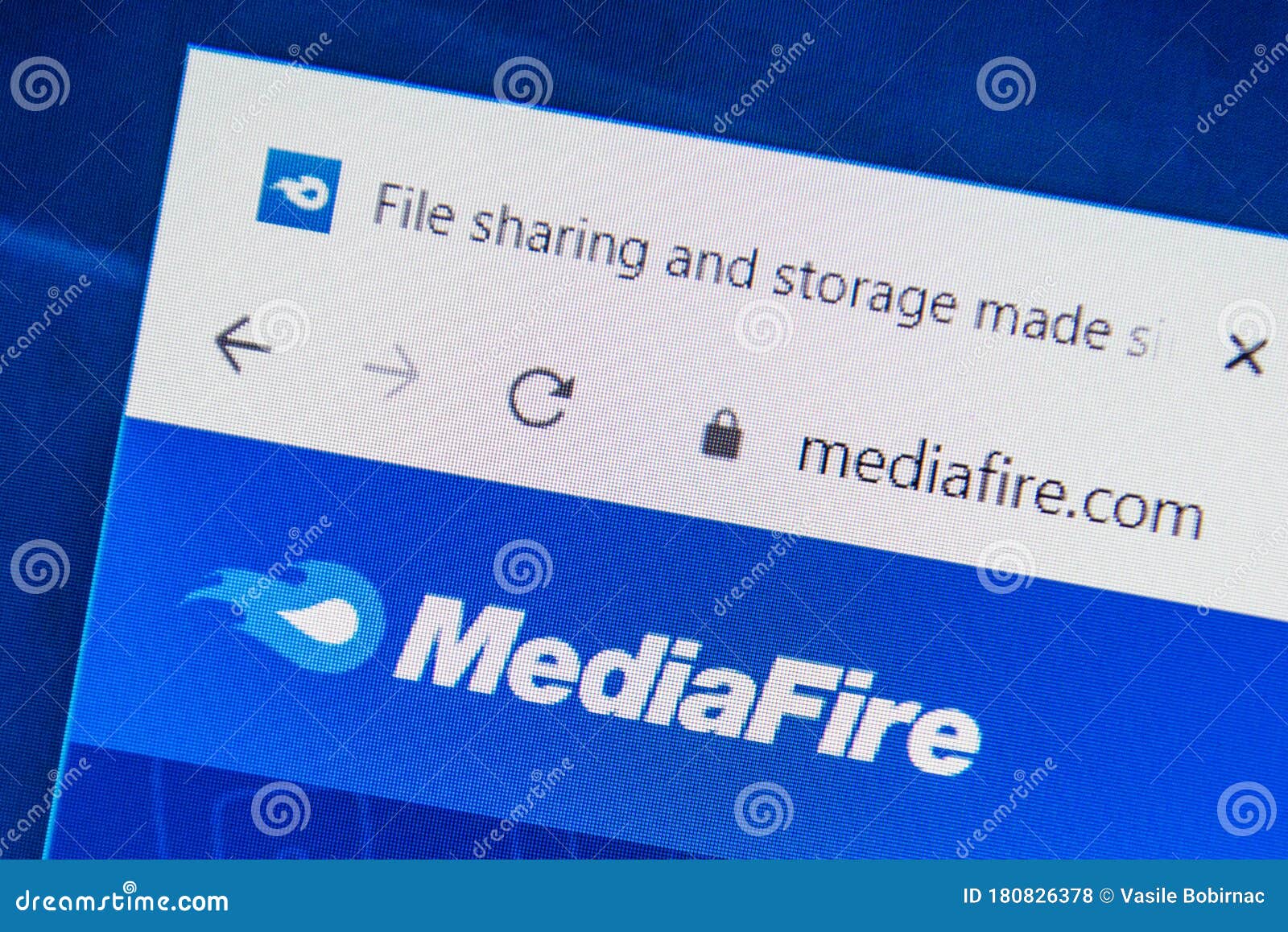 Mediafire.com Web Site. Selective Focus. Editorial Stock Photo - Image ...