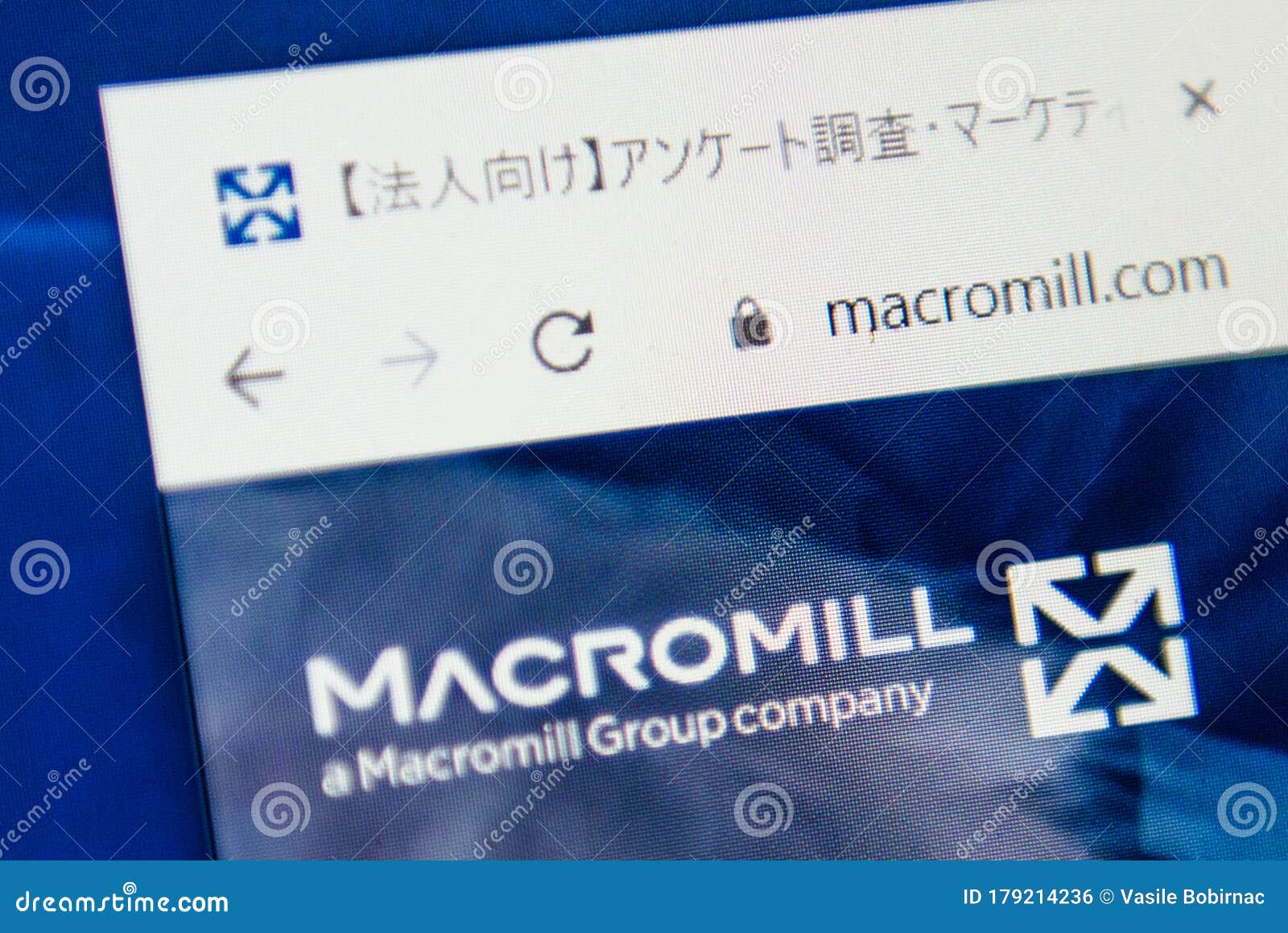 Macromill.com Web Site. Selective Focus. Editorial Photo - Image of ...