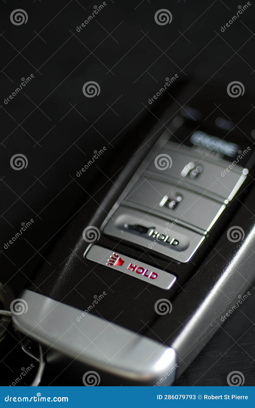 Macro Image of Modern Car Key Fod Alarm Button Stock Image - Image of ...