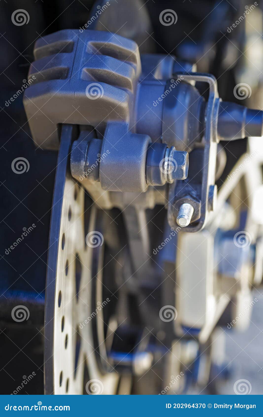 Macro Image of Motorcycle Rear Wheel Brake Disk Stock Photo - Image of ...