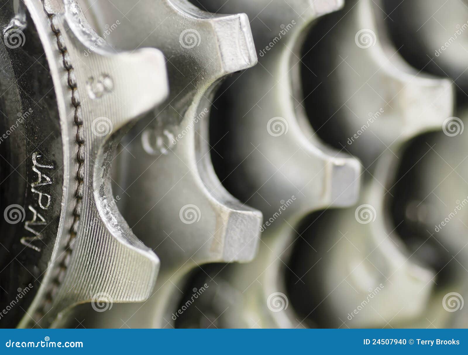Macro Image, Rear Gear Set. Stock Photo - Image of mechanics, biking ...