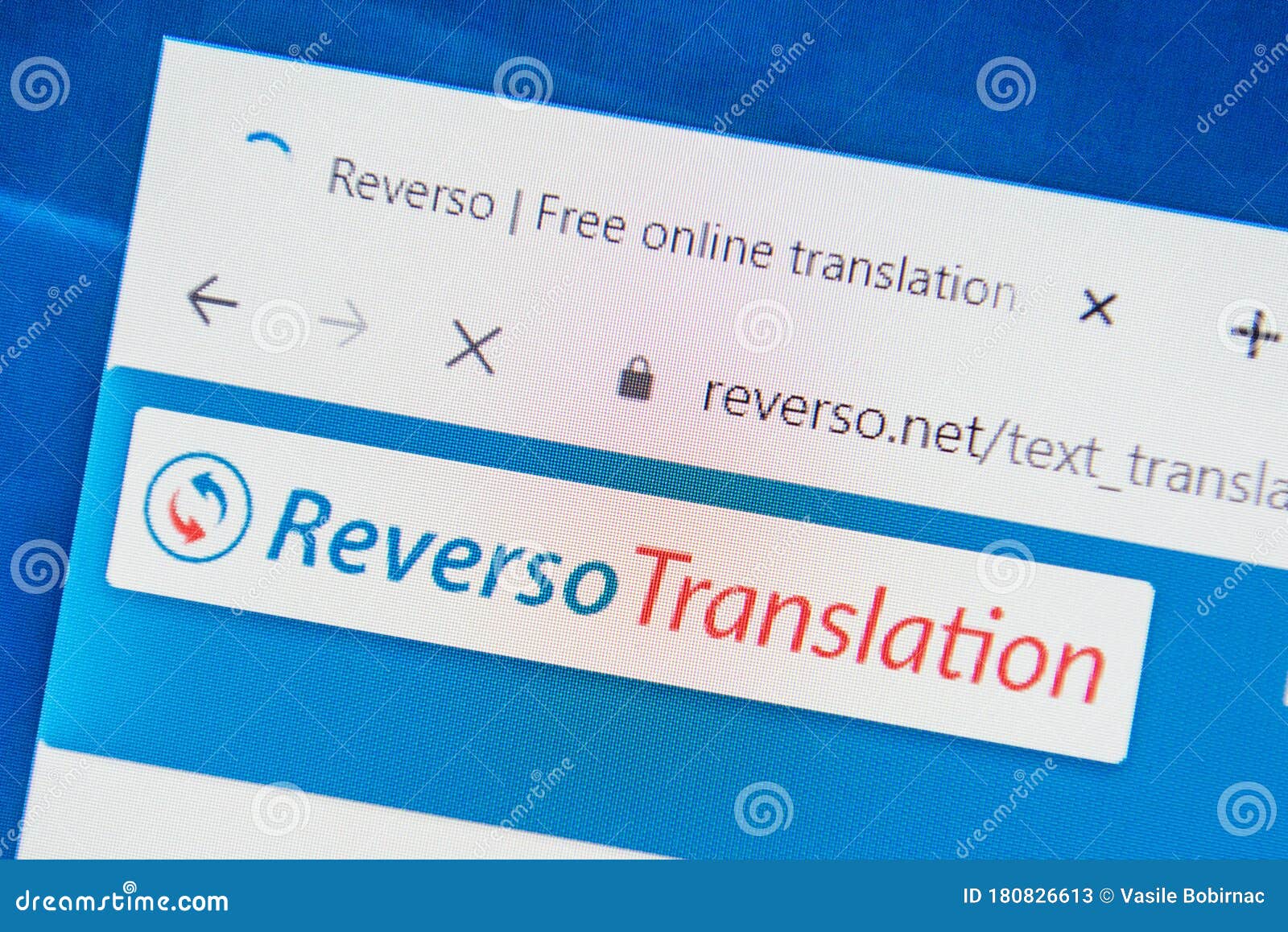 Reverso.net Web Site. Selective Focus. Editorial Stock Photo - Image of ...