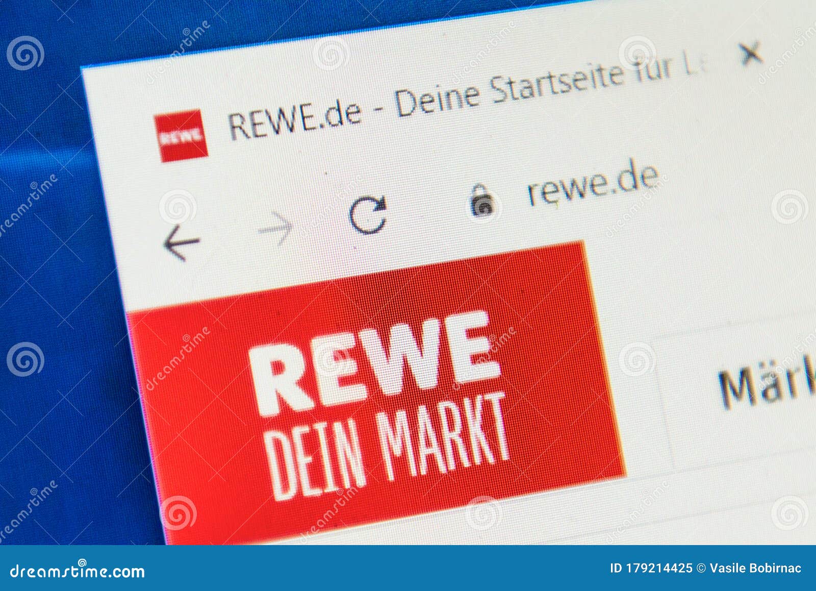 Rewe.de Web Site. Selective Focus. Editorial Image - Image of homepage ...