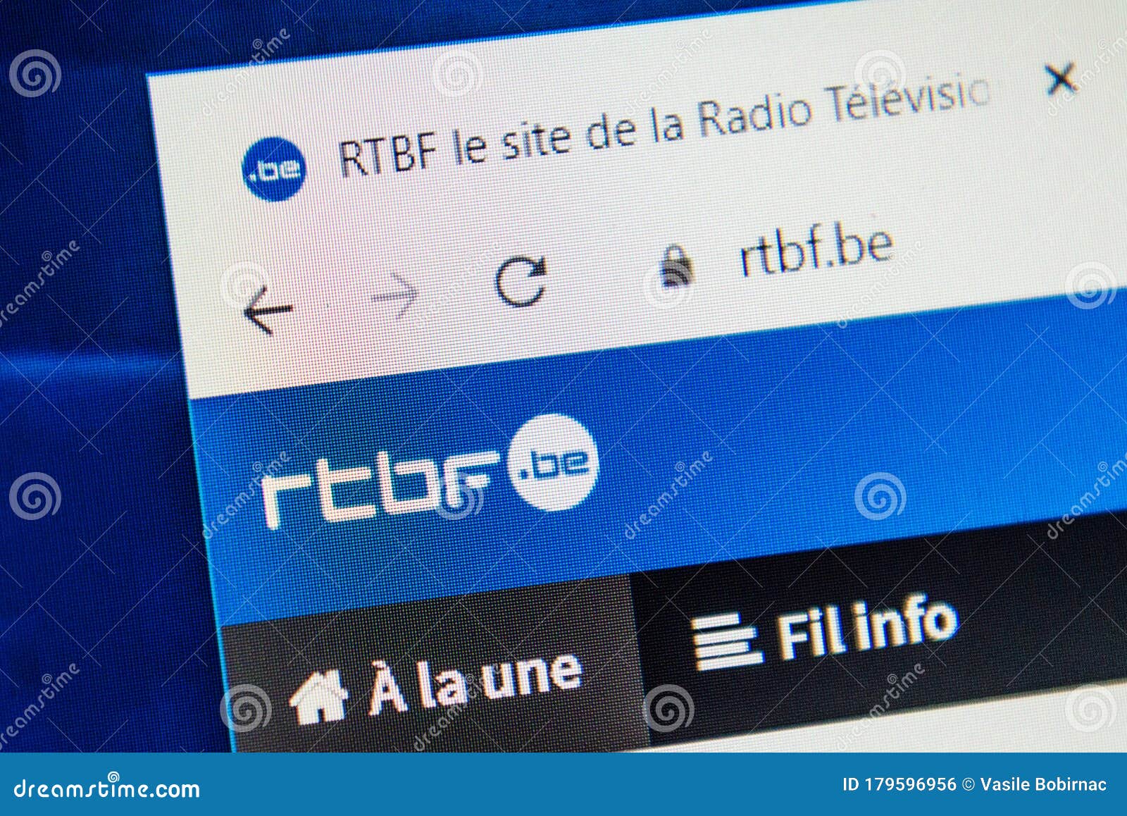 Rtbf.be Web Site. Selective Focus. Editorial Photo - Image of network ...