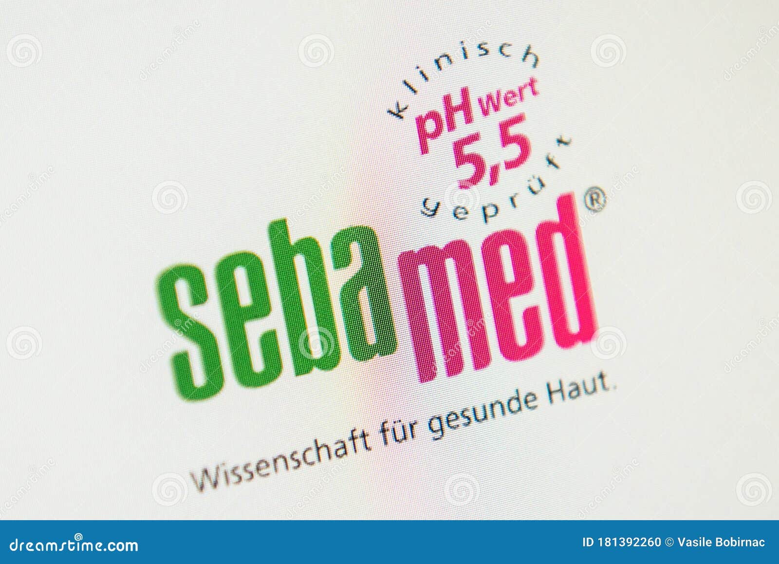 Sebamed Web Site. Selective Focus. Editorial Image - Image of sebamed ...