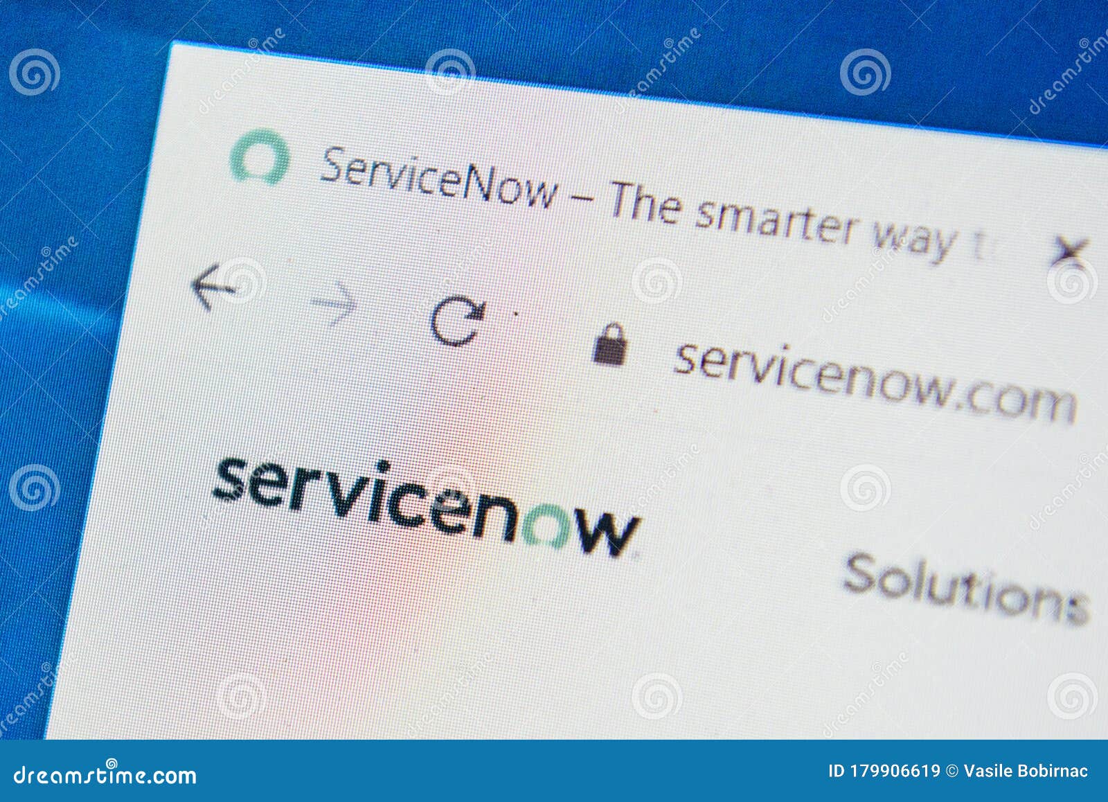 Servicenow.com Web Site. Selective Focus. Editorial Stock Image - Image ...