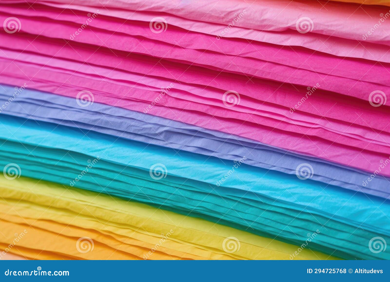 A Macro Image Showing Brightly Colored Paper Textures Stock Photo ...
