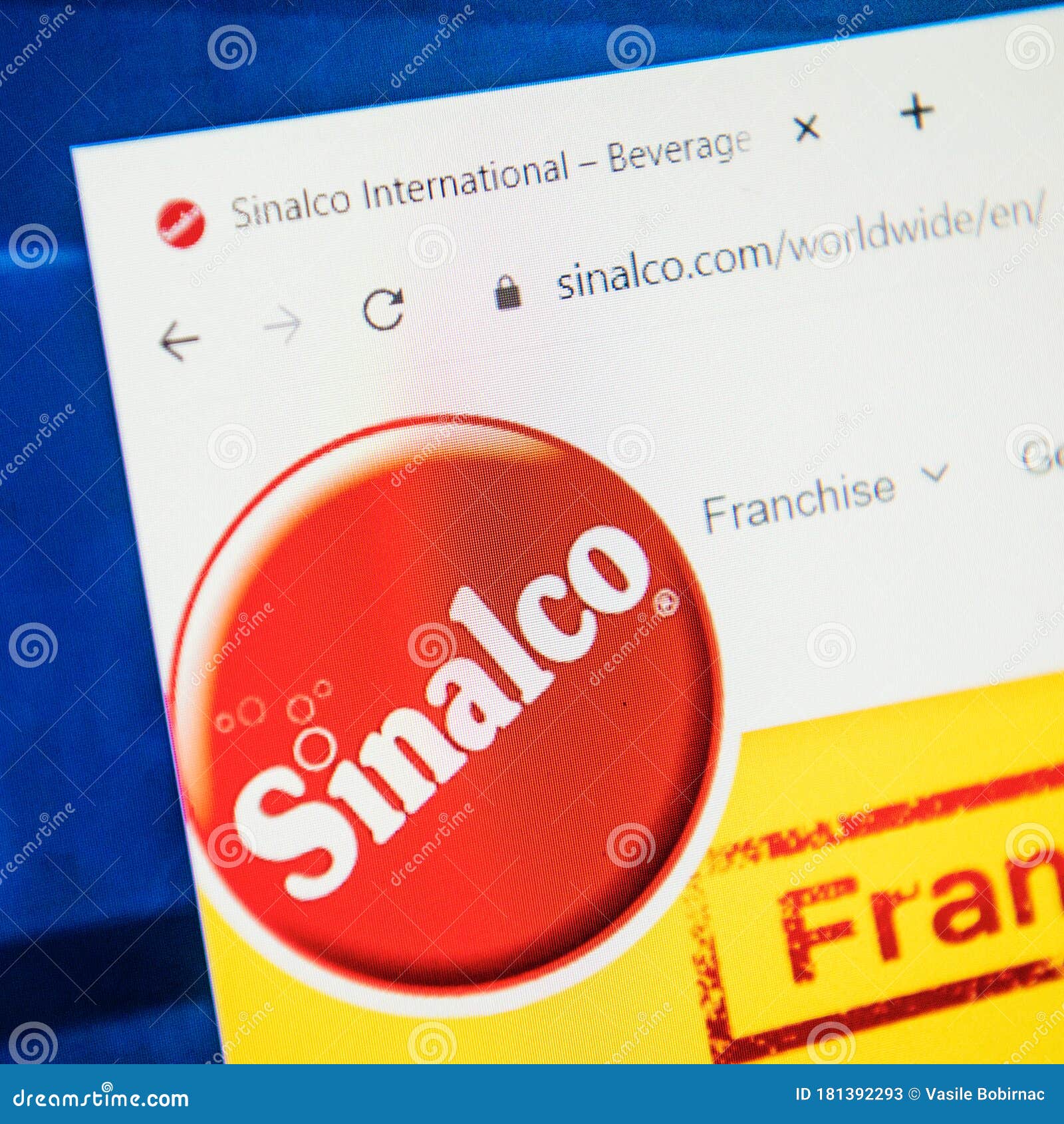 Sinalco Logo On Their Retailer In Belgrade. Sinalco Is A German Non ...