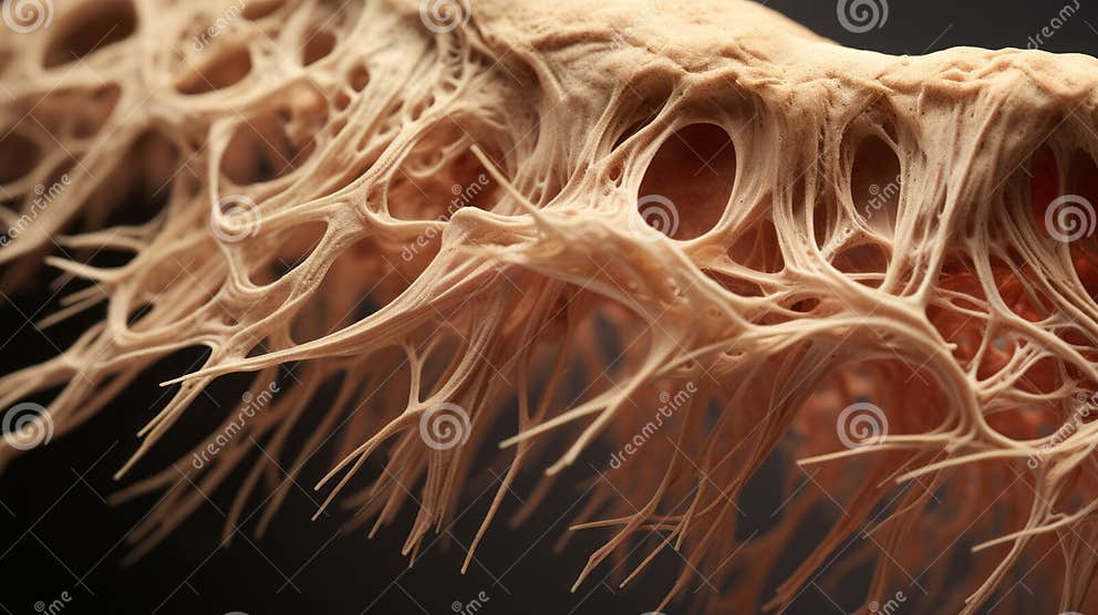 Macro Image of Stem S Inner Structure with Disfigured Forms Stock ...