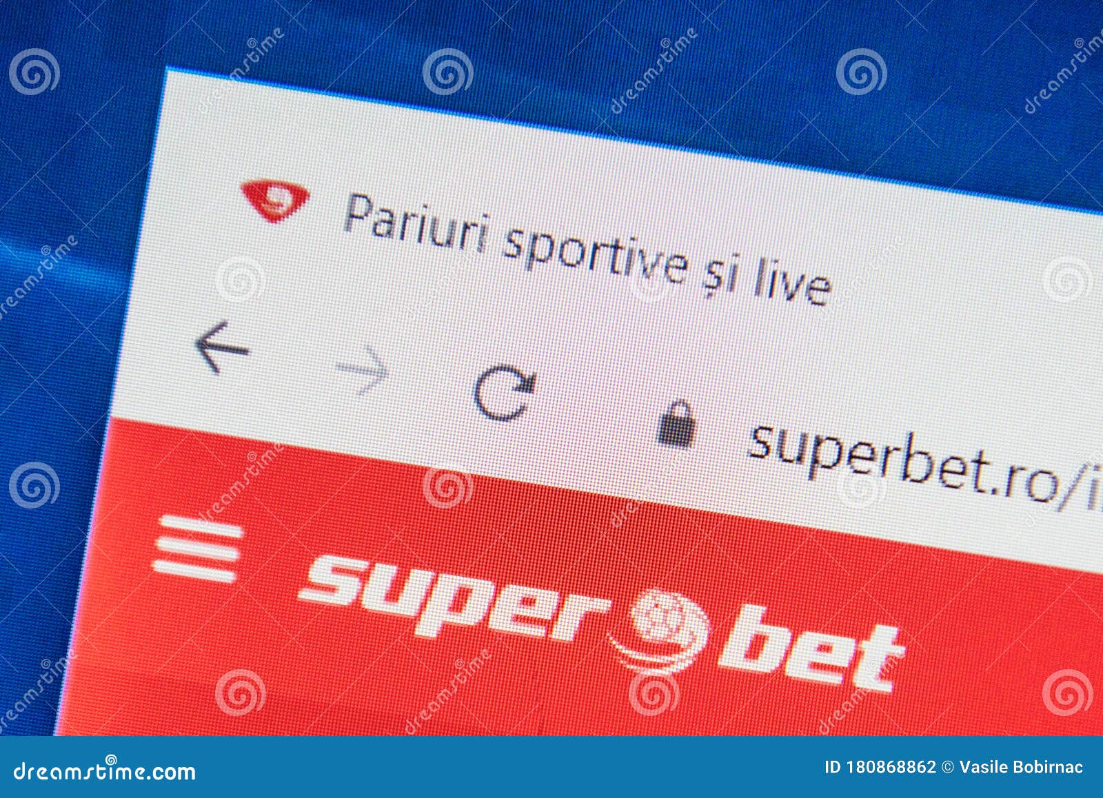Superbet.ro Web Site. Selective Focus. Editorial Photography - Image of ...