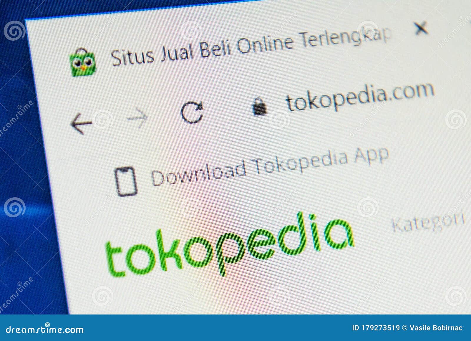 Tokopedia.com Web Site. Selective Focus. Editorial Stock Image - Image ...