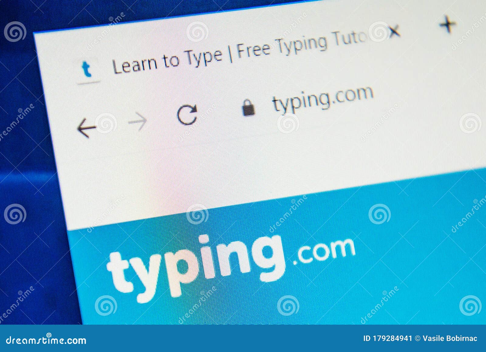 Typing.com Web Site. Selective Focus. Editorial Photo - Image of home ...