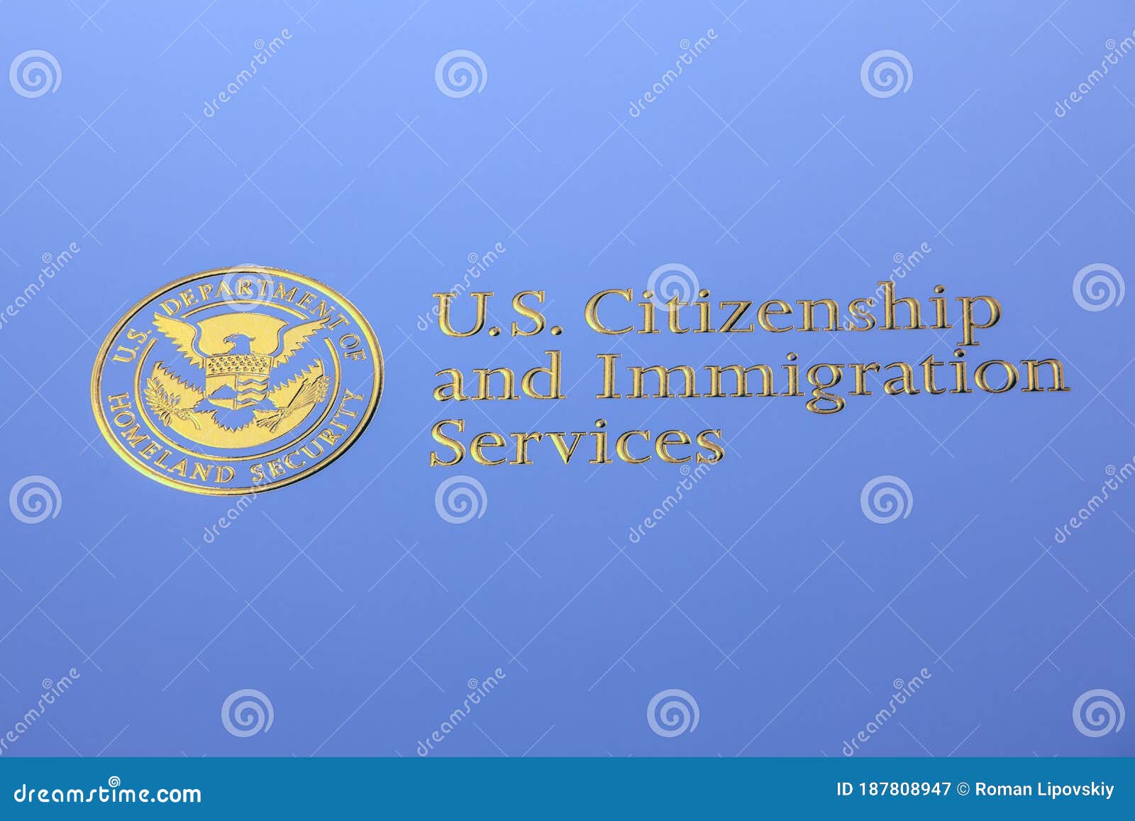 Macro Image of U.S. Department of Homeland Security Logo Editorial ...