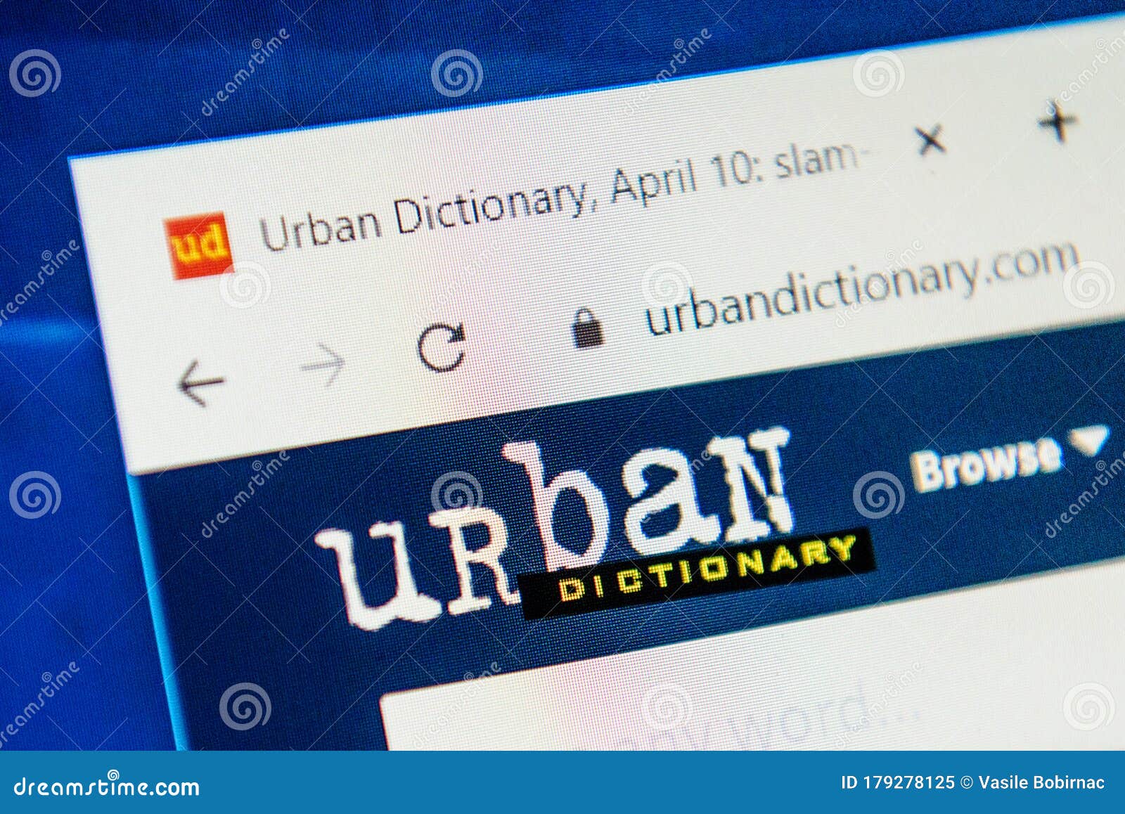 Urbandictionary.com Web Site. Selective Focus. Editorial Image - Image ...