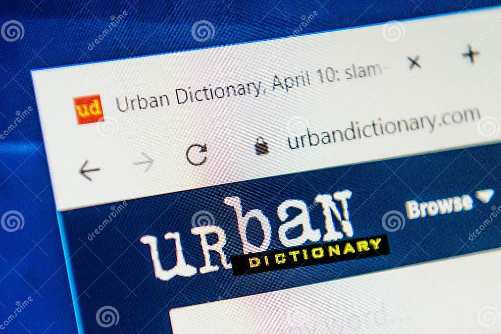 Urbandictionary.com Web Site. Selective Focus. Editorial Image - Image ...