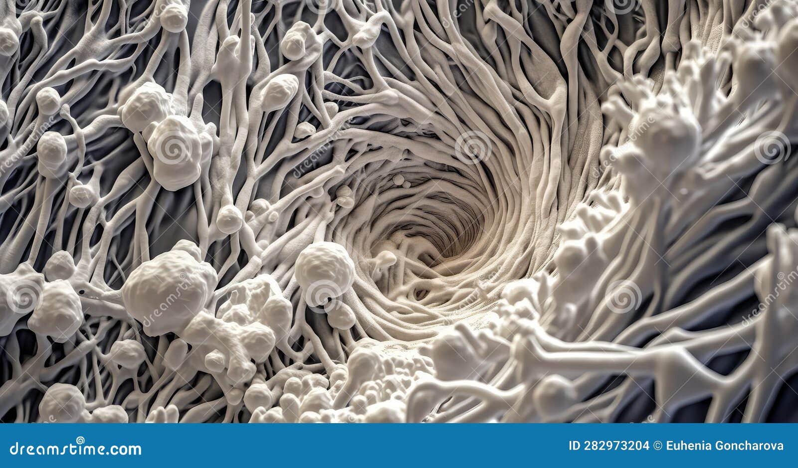 Macro Image of Viruses and Bacteria in Tissues, Abstract Lactobacilli ...