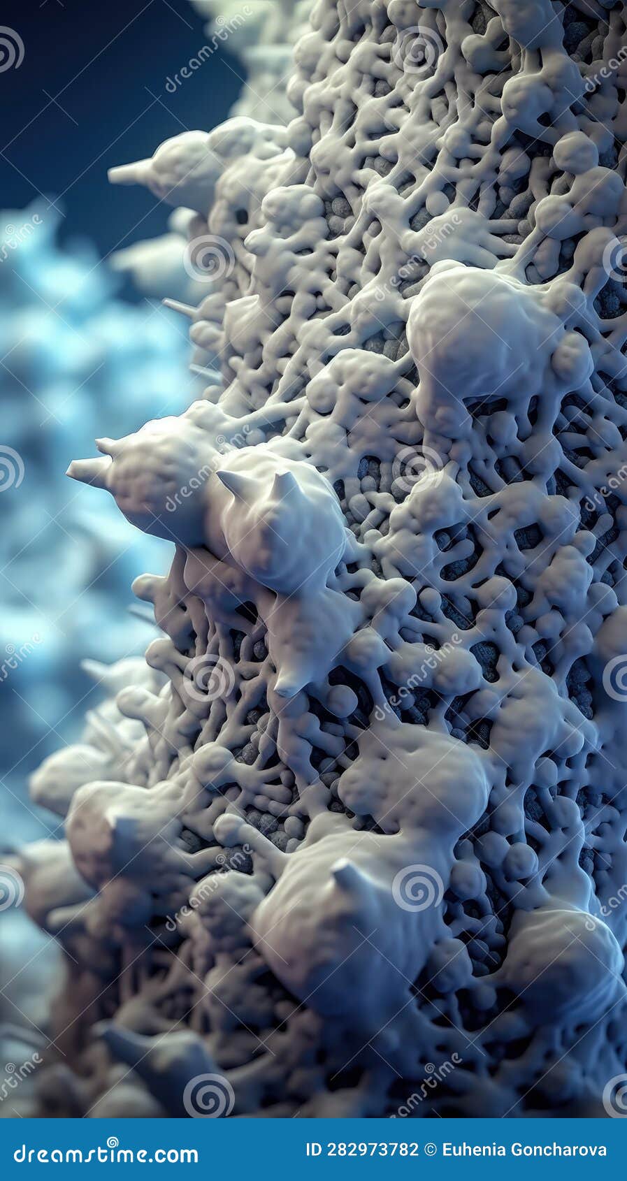 Macro Image of Viruses and Bacteria in Tissues, Abstract Lactobacilli ...