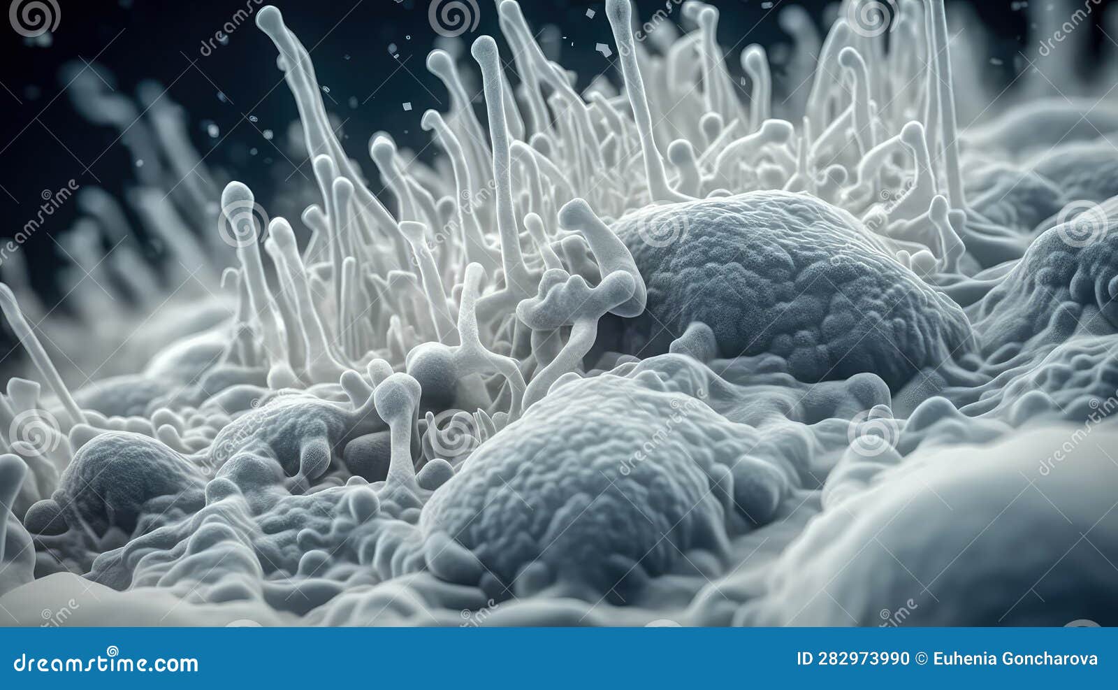 Macro Image of Viruses and Bacteria in Tissues, Abstract Lactobacilli ...