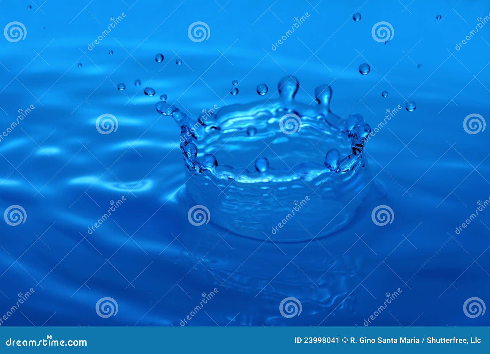 Macro Image of Water Drop Forming Crown Stock Image - Image of ...